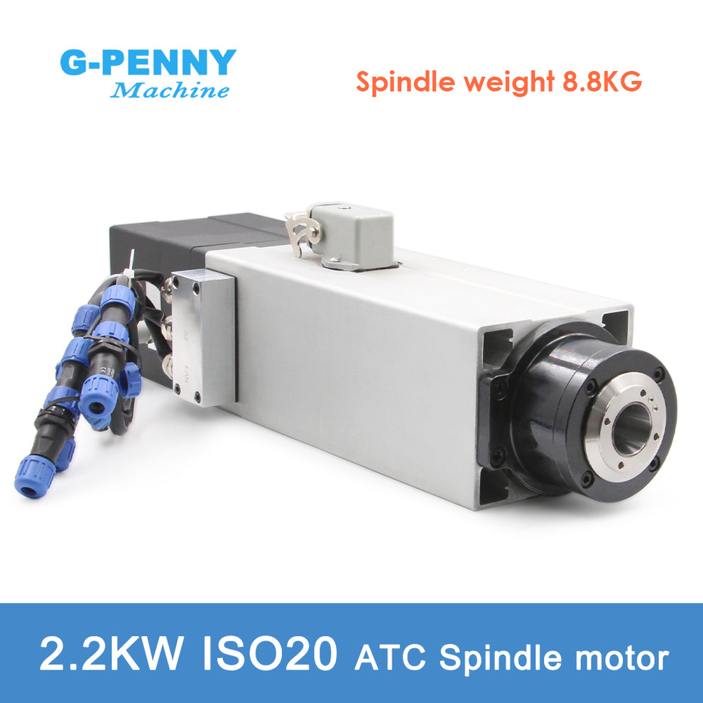 G-Penny 2.2kw 220V ISO20 ATC Spindle Automatic Tool Change Spindle Air ...